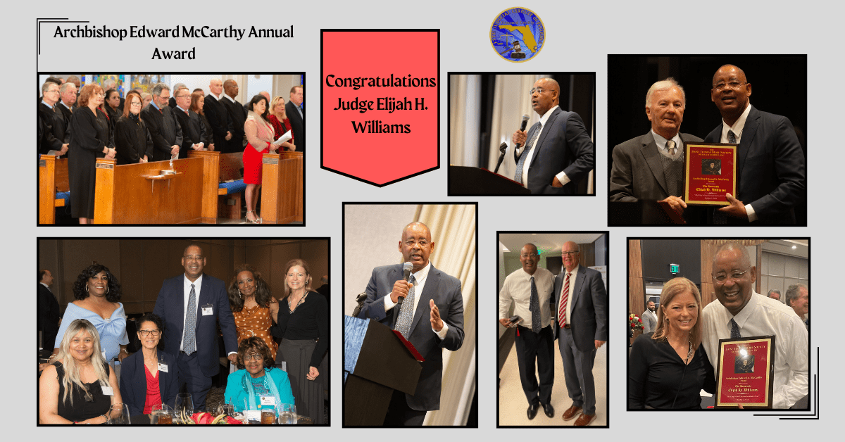 St. Thomas More Society Presents Judge Elijah H. Williams with Award ...