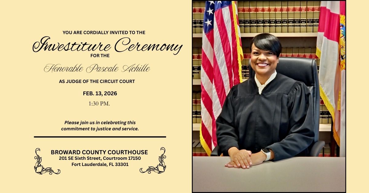 17th Judicial Circuit Court to Hold Investiture of Judge Pascale ...