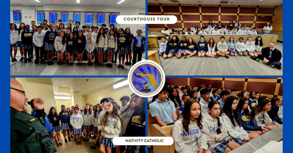 Eighth Graders Get a Front-Row Seat to Justice at the Broward County ...